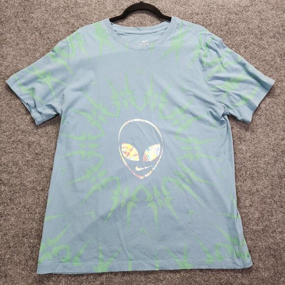 Nike | Shirts | Mens Nike Sportswear Alien Tshirt Cerulean Ufo Blue ...